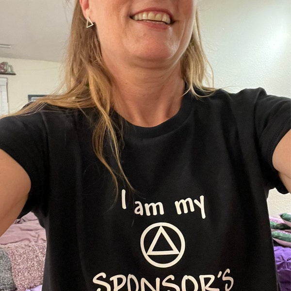 AA Sponsor's Favorite, Fun and Funny Sober T-shirt | 12 Step Recovery ...