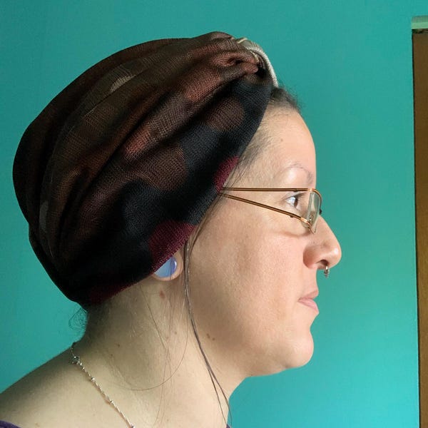 Fashion Turban, Pre-tied Head Wrap, Handmade Twisted Hijab Headscarf ...