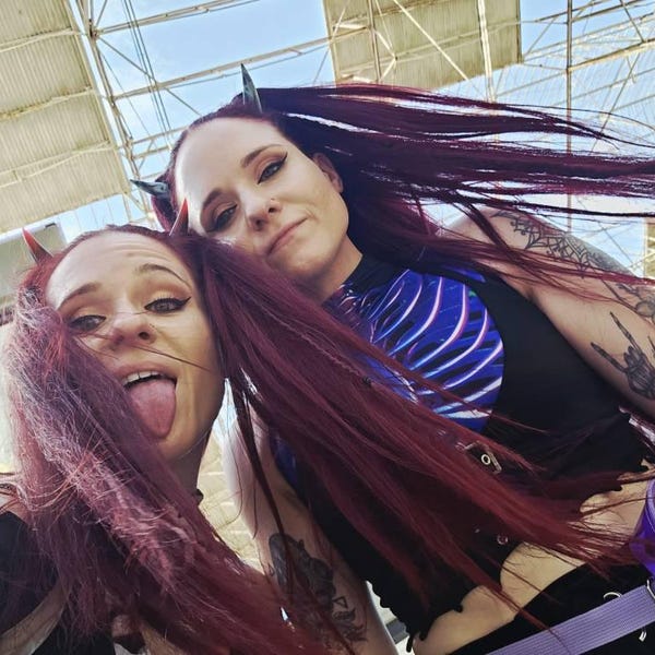 Transparent Red Resin Cast Oni Horns - Demon / Devil / Dragon / Monster ...