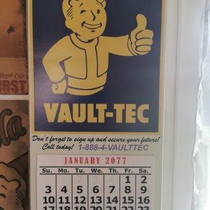 Un-official Handmade Fallout 12 Month Calendar for 2024 - Etsy