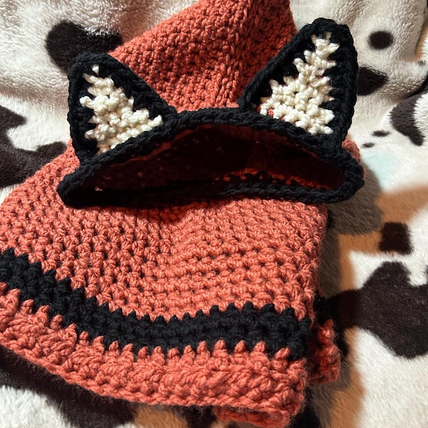 CROCHET Pattern-flint Fox Cowl (12/18 Months, Toddler, Child, Adult ...