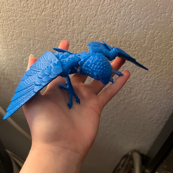 Articulated Parrot/articulated Bird/3d Printed Fidget Toy/desktop ...