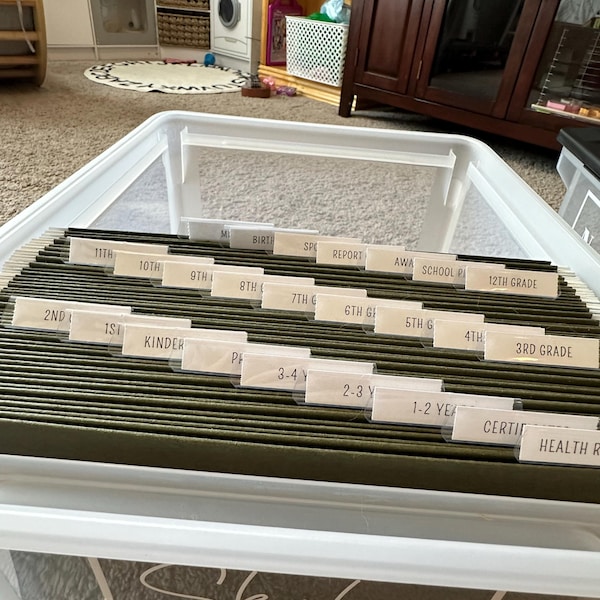 Printable Home Labels Instant Download Household File Box Labels Family ...