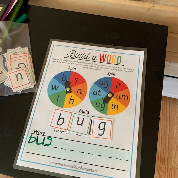 CVC Reading Game, Printable Sight Word Practice, Beginning Phonics ...