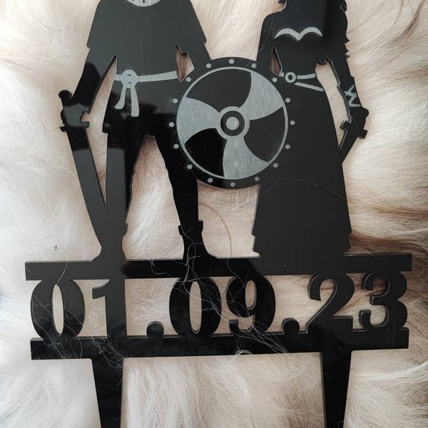 Viking Wedding Cake Topper,viking Barbarian Wedding Funny Cake Topper ...