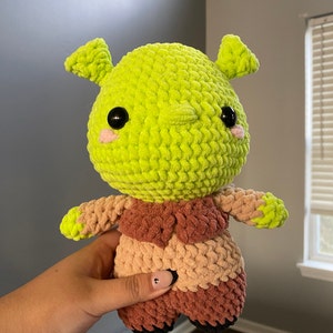 Crochet Pattern Ogre jumbo, Amigurumi Tutorial in English, PDF Download ...