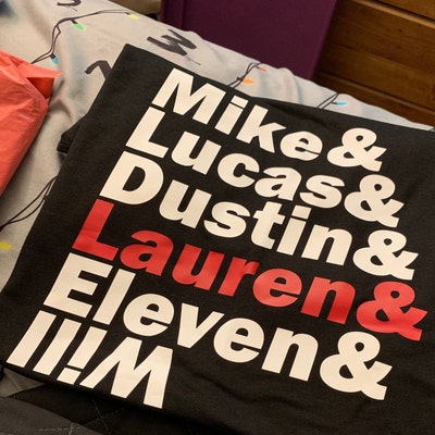 Stranger Things Custom Name Tee - Etsy