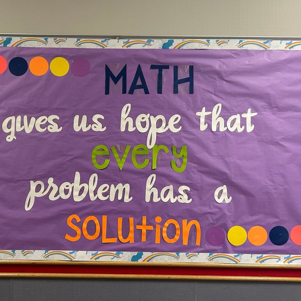 Math Bulletin Board Kit | Back to School Bulletin Board | Math ...