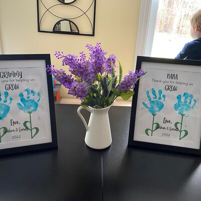 Thank You for Helping Me Grow, Handprint Art Craft, Kids Keepsake ...