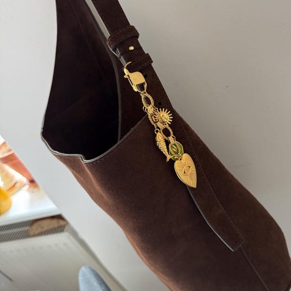 Custom Bag Charm, Gold Purse Chain Handbag Accessorry, Handbag Chunky ...