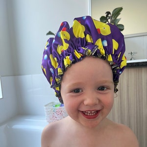 Small Shower Cap Hair Care Waterproof Hair Protection Three Layers ...