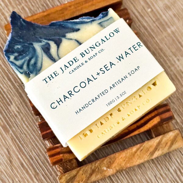 Rose Charcoal Artisan Soap 3.5 Oz Organic Handmade Body Soap Premium ...