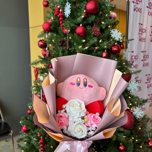 Kirby Plushies Bouquet. Yellow Bouquet. Birthday Gift. Graduation Day ...