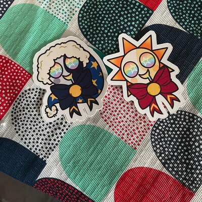 Sundrop and Moondrop Candy Core Keychains - Etsy