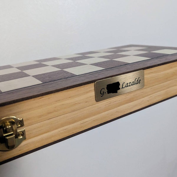 Handmade Wooden Storage Box for Standard Size Chess Pieces Chessmen Not ...