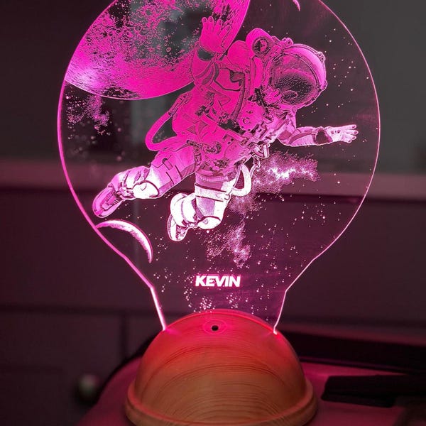 Photo Engraved 3D LED Lamp - Custom Photo Night Light, Personalized ...