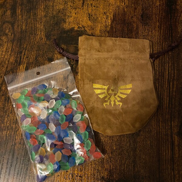 Legend of Zelda Rupees Rupee Set Including Rupee Bag/pouch 100, 250 ...