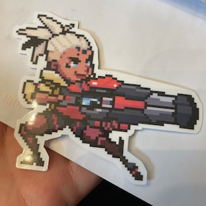 Overwatch 2 Ashe Pixel Spray Vinyl Sticker Decal, Laptop, Phone, Gaming ...