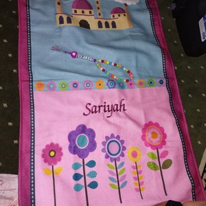 Personalized Kids Prayer Mat Muslim, Children Prayer Rug, Janamaz for ...