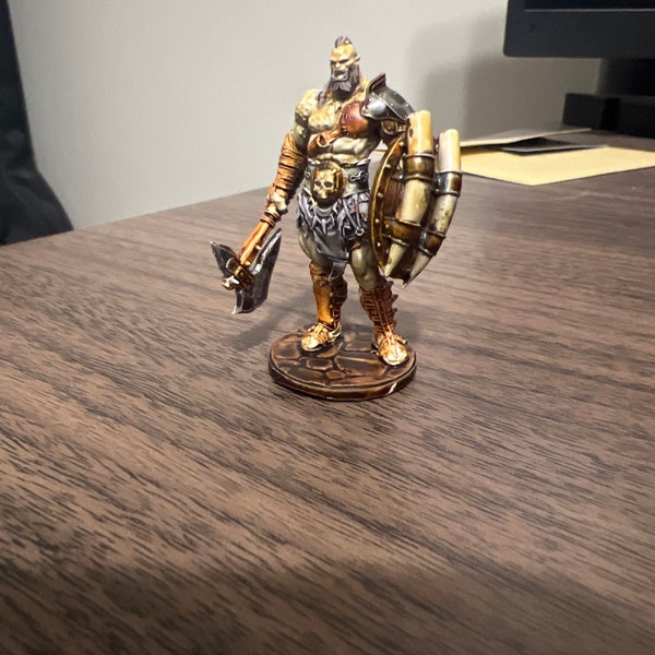 Orc Orog / Half-orc Fighter Barbarian DND Resin 28mm Scale Dungeons ...