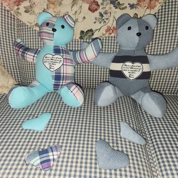 Handmade Necktie Memory Bear - Etsy