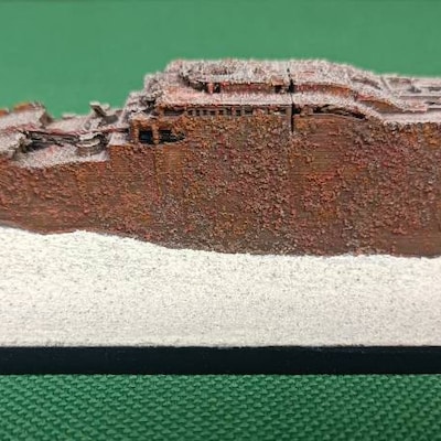 HMHS Britannic Wreck Model, Underwater Model, Britannic Wreck High ...