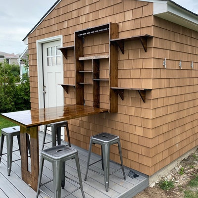 DELUXE version 1 Murphy Bar, Wall Mount Bar, Hanging Bar, Liquor ...