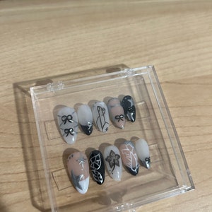 UPDATED Jujutsu Kaisen Gojo Inspired Nails - Etsy