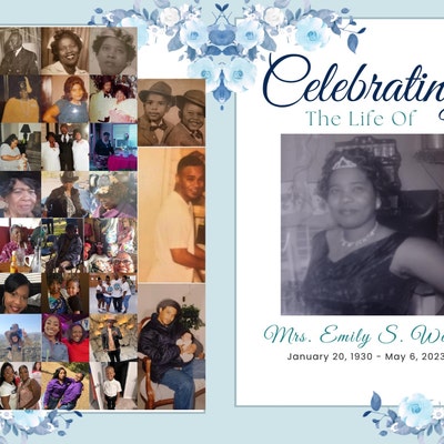 Funeral Programs Template Obituary Template for Funeral Memorial ...