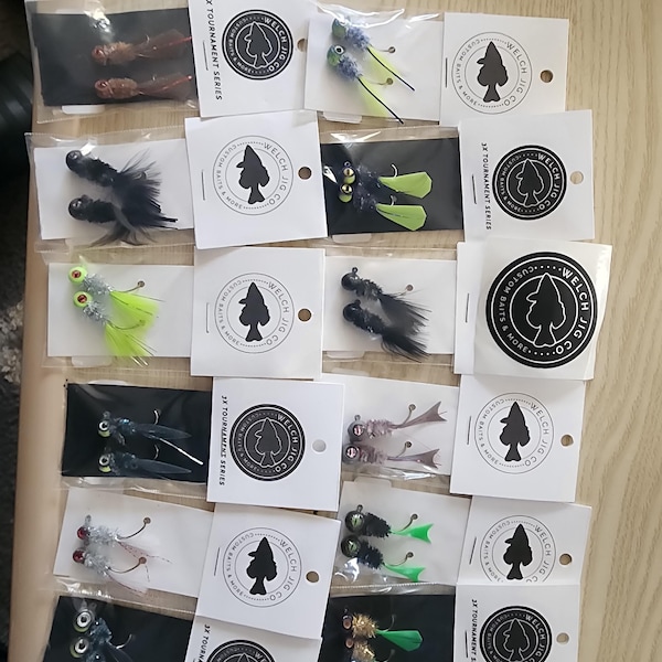 Crappie Jigs: Bleeding Shad - Etsy