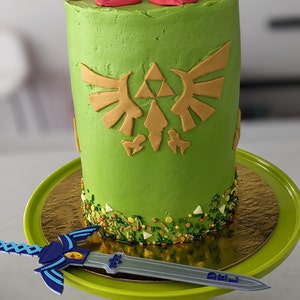 Zelda Master Sword Personalized Cake Topper - Etsy