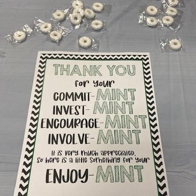 Thank You Mint Printable - Etsy