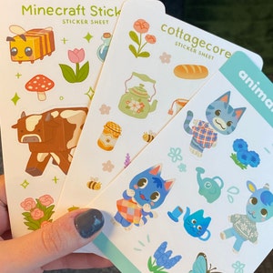 Cottagecore Sticker Sheet Cute Cottage Living Planner - Etsy
