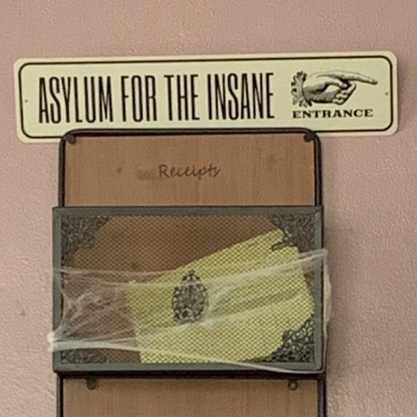 Insane Asylum Sign, Asylum for Insane, Asylum Insane, Halloween Signs ...