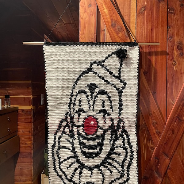 Clown Tapestry Crochet Pattern / Wall Hanging / Instant Download ...