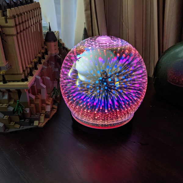 Air Diffuser Glass Colorful Firework Essential Oil Mist Humidifier ...