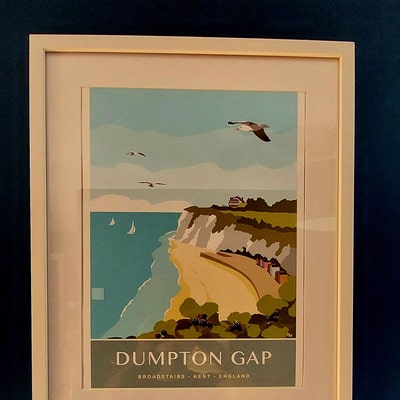 DOVER CASTLE. Art Print Travel/railway Poster of Dover White Cliffs ...