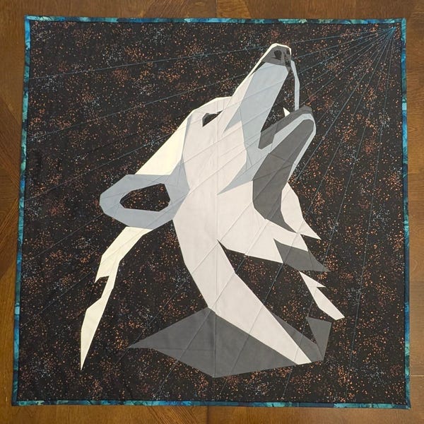 Howling Wolf Quilt Foundation Paper Piecing PDF Pattern - Etsy Canada