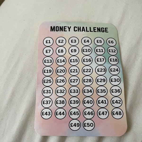 1275!!! MONEY TIN STICKER - Sticker- Money Envelope Challenge .savings ...