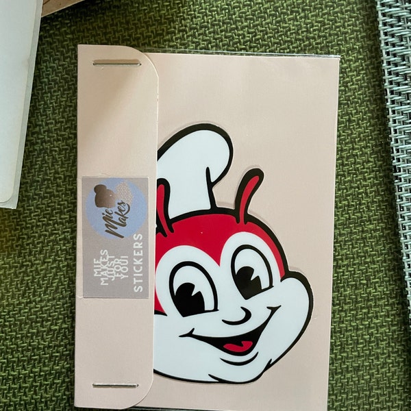 Jollibee Sticker, Waterproof, Filipino, Pinoy, Snack, Food, Philippines ...