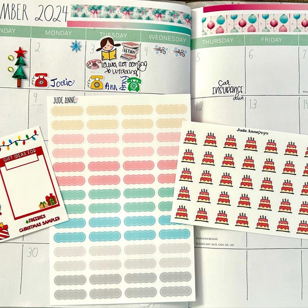 Teacher Planner Stickers, Cute Teacher Icons, Calendar, Yearly Teacher ...