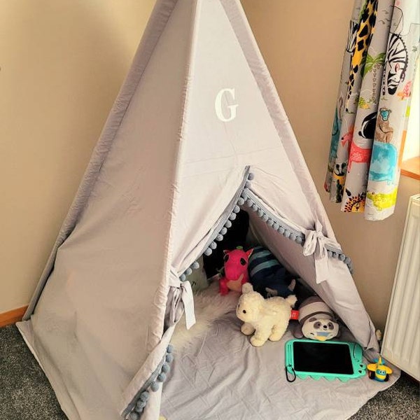 Ivory & Blush Pink Teepee Tent for Kids, Teepee, Kids Teepee, Tipi Tent ...