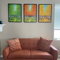 Large Original Art Boxing Fighting Texture Art Painting Abstract Sports ...