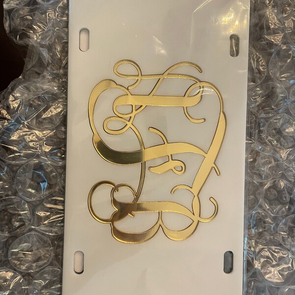 Custom "white" License Plate, Car Tag, Personalized Car Tag, Custom ...