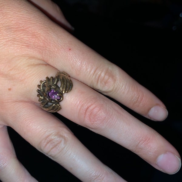 Claddagh Ring -- Traditional Celtic Pledge Ring in Bronze or Silver - Etsy