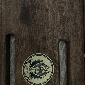 Witcher Mug Wooden Beer Stein With Personalized Etched Plaque Gift for ...