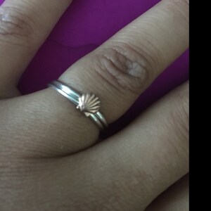 Sea Shell Ring, Shell Stack Ring, Tide Pool Ring, Ocean Ring, Stack Rings, Sterling Stack Rings ...