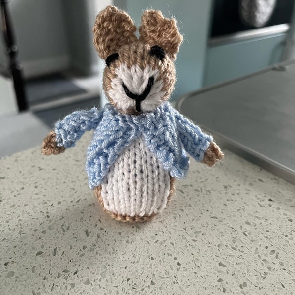 PDF KNITTING PATTERN Rabbit Creme Egg Cover, Easter Bunny Knitting ...