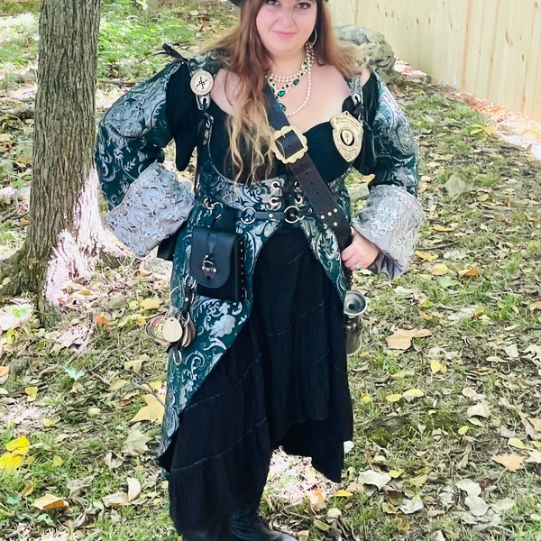 Medieval Celtic Viking Wizard Hooded Surcoat - Etsy