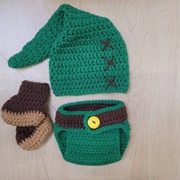 CROCHET PATTERN Newborn Size Legend of Zelda Link Crochet Elf Hat and ...